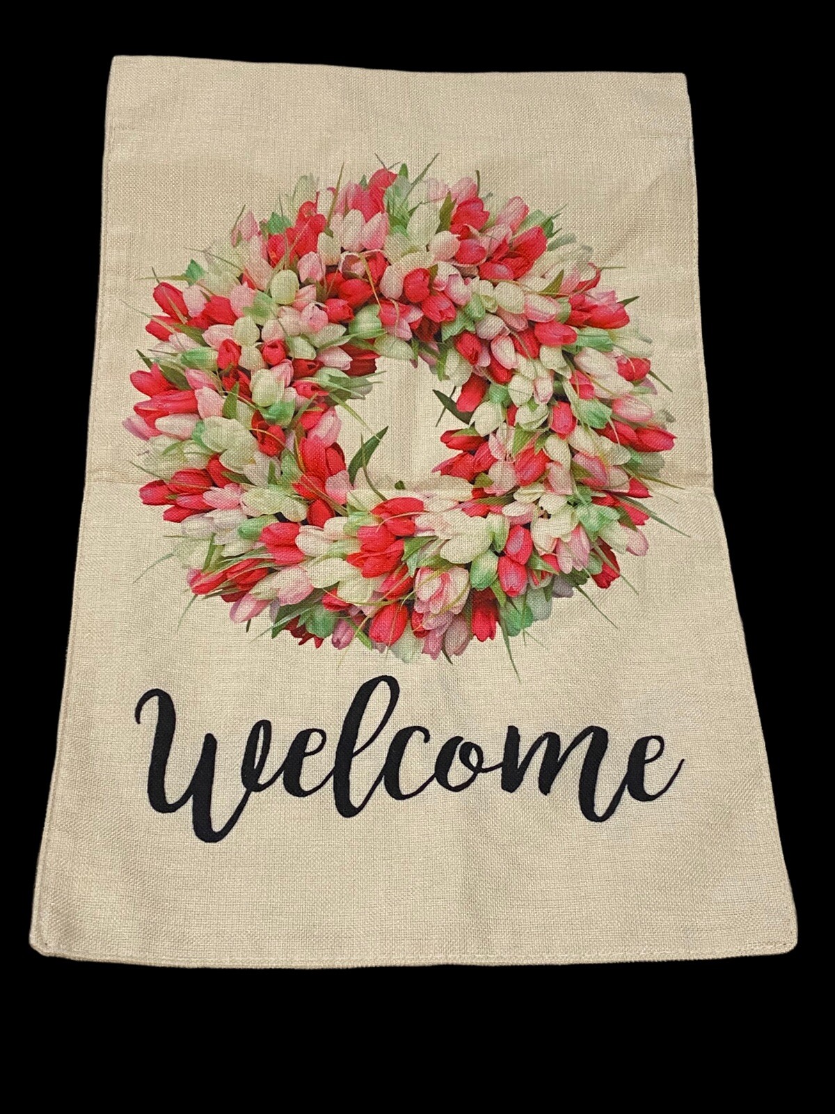 Welcome Tulip Summer Fall Garden Flag, House Yard Decorative 12 X 18 ...