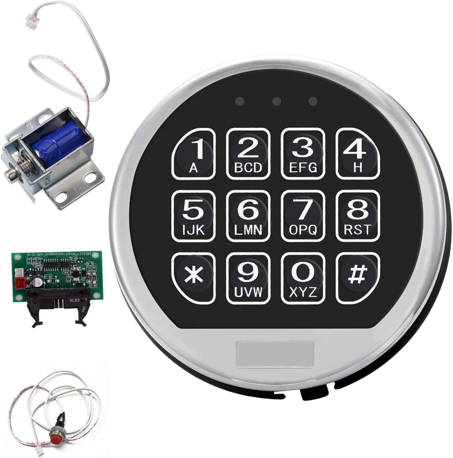 Chrome Keypad Safe Electronic Lock / Steelwater Gun Safe Replacement ...