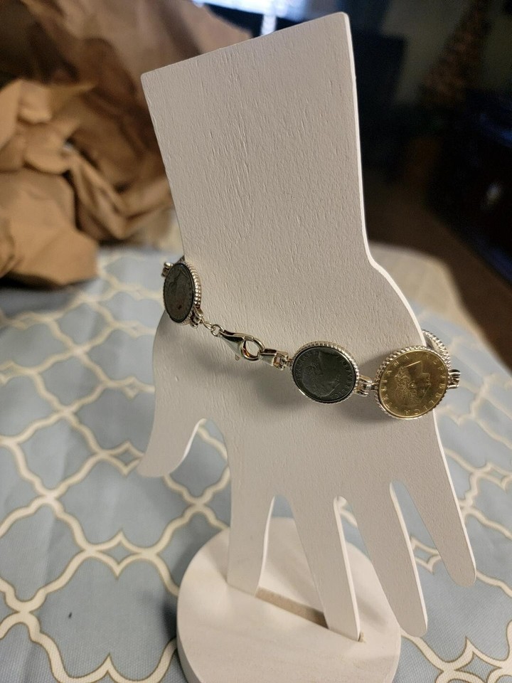 Vintage Italian Designer MILOR High End Italian Coin Sterling Silver ...