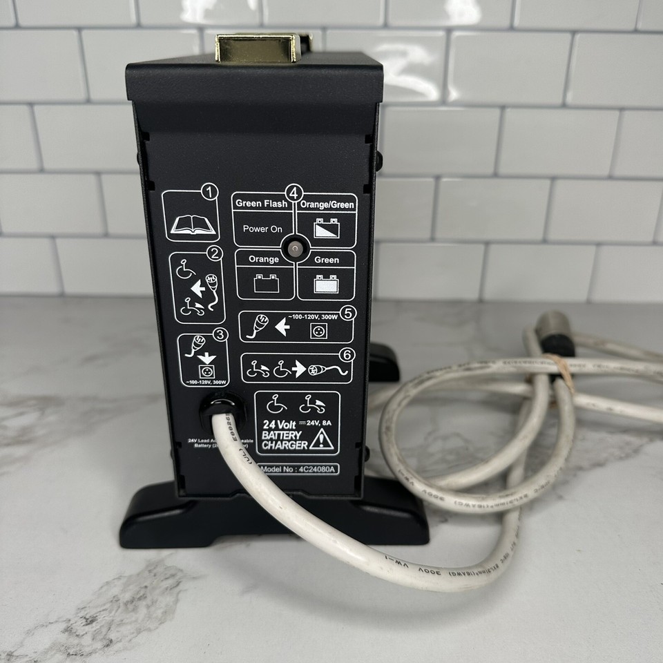 Invacare/Pride/Quantum 8A 24 Volt SLA Power Wheelchair Battery Charger ...