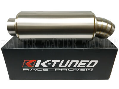K-Tuned 3" Stainless Steel TurnDown Universal Exhaust Muffler | eBay