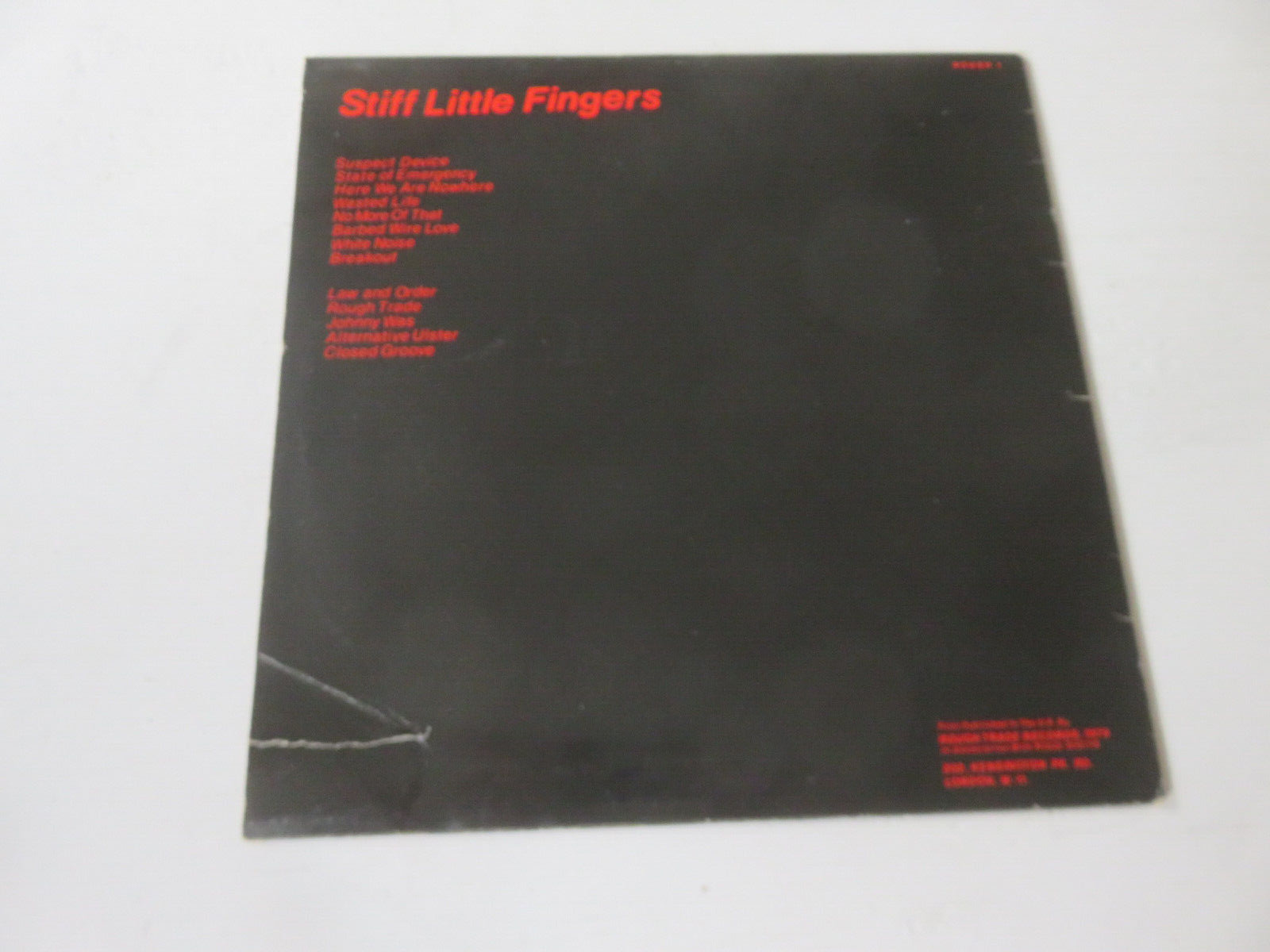 STIFF LITTLE FINGERS Inflammable Material ROUGH TRADE 1ST PRESS VINYL ...