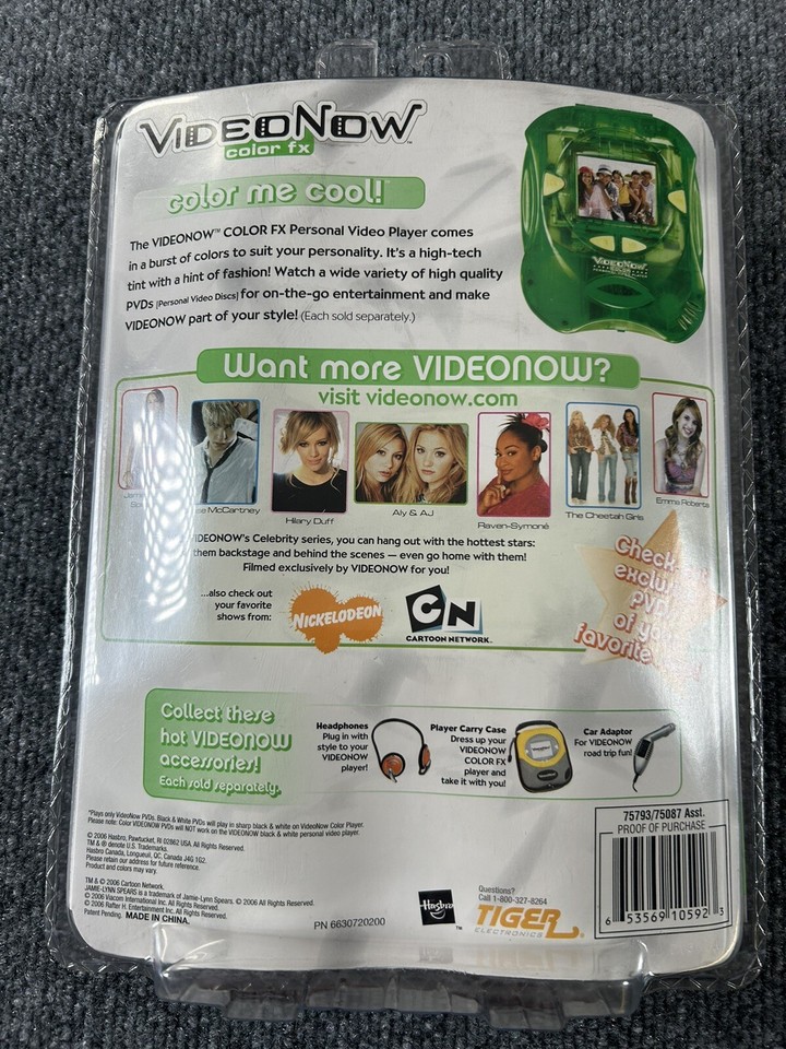 Video Now Color FX FRESH Green Personal Video Player (2006) Old Stock ...