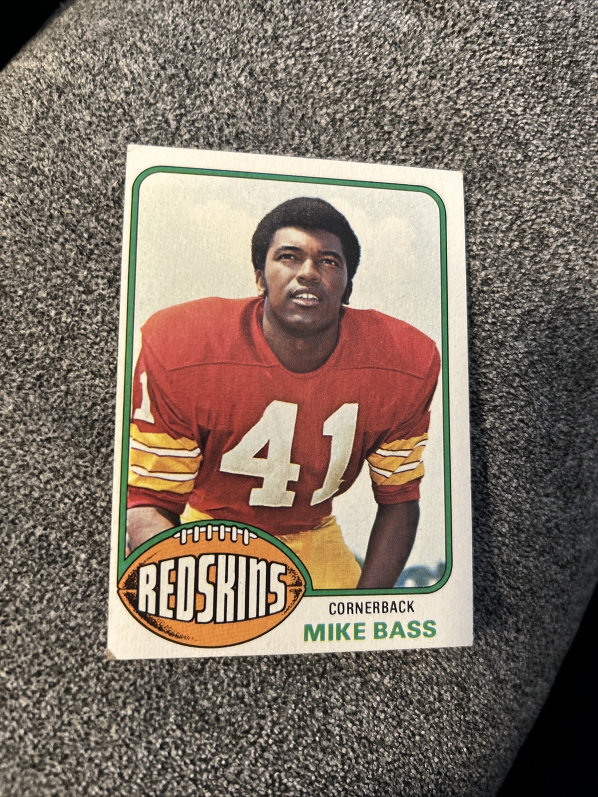1976 Topps Mike Bass Washington Redskins #409 (a1) | eBay