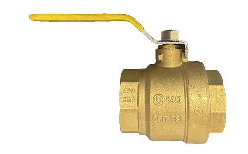 APOLLO 94A-108-01 2" NPT INLINE BRASS VALVE - LEVER HANDLE - QTY 1 | eBay