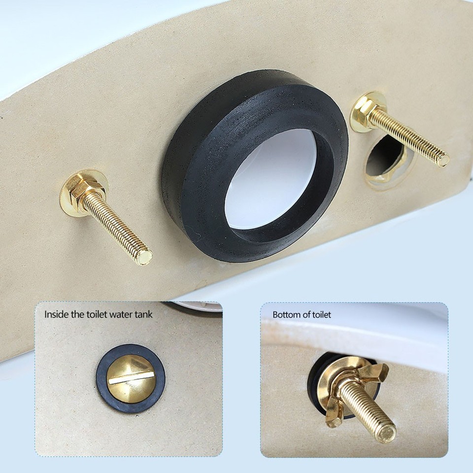 Stainless Steel Hardware for Toilet Tanks Includes 2PCS Bolt ...