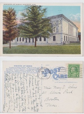 TurtlesTradingPost- Worcester, MA 1934- Worcester Art Museum Post Card ...