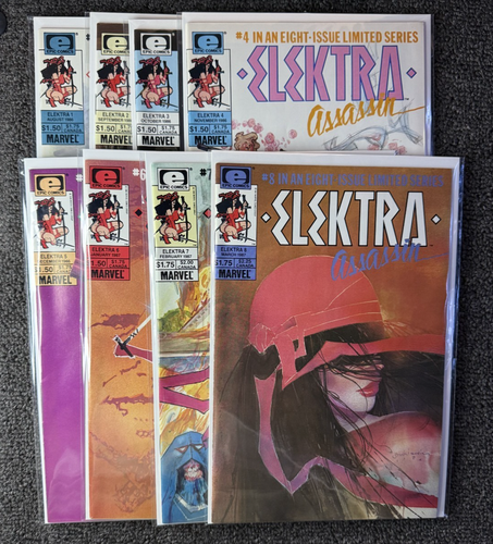 Elektra Assassin #1-8 1986 Marvel Comics Complete Frank Miller Bill ...