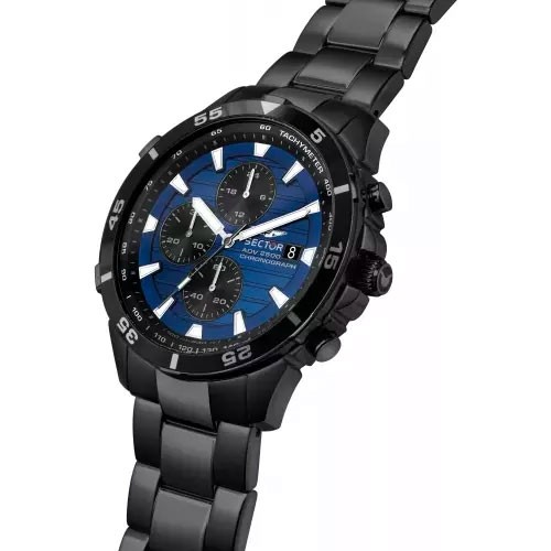 SECTOR ADV 2500 Men's Chrono Watch Steel Black / Blue R3273643001 | eBay