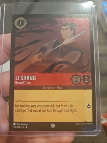 Disney Lorcana Ursula’s Return Li Shang 111/204 Cold Foil PACK FRESH ...
