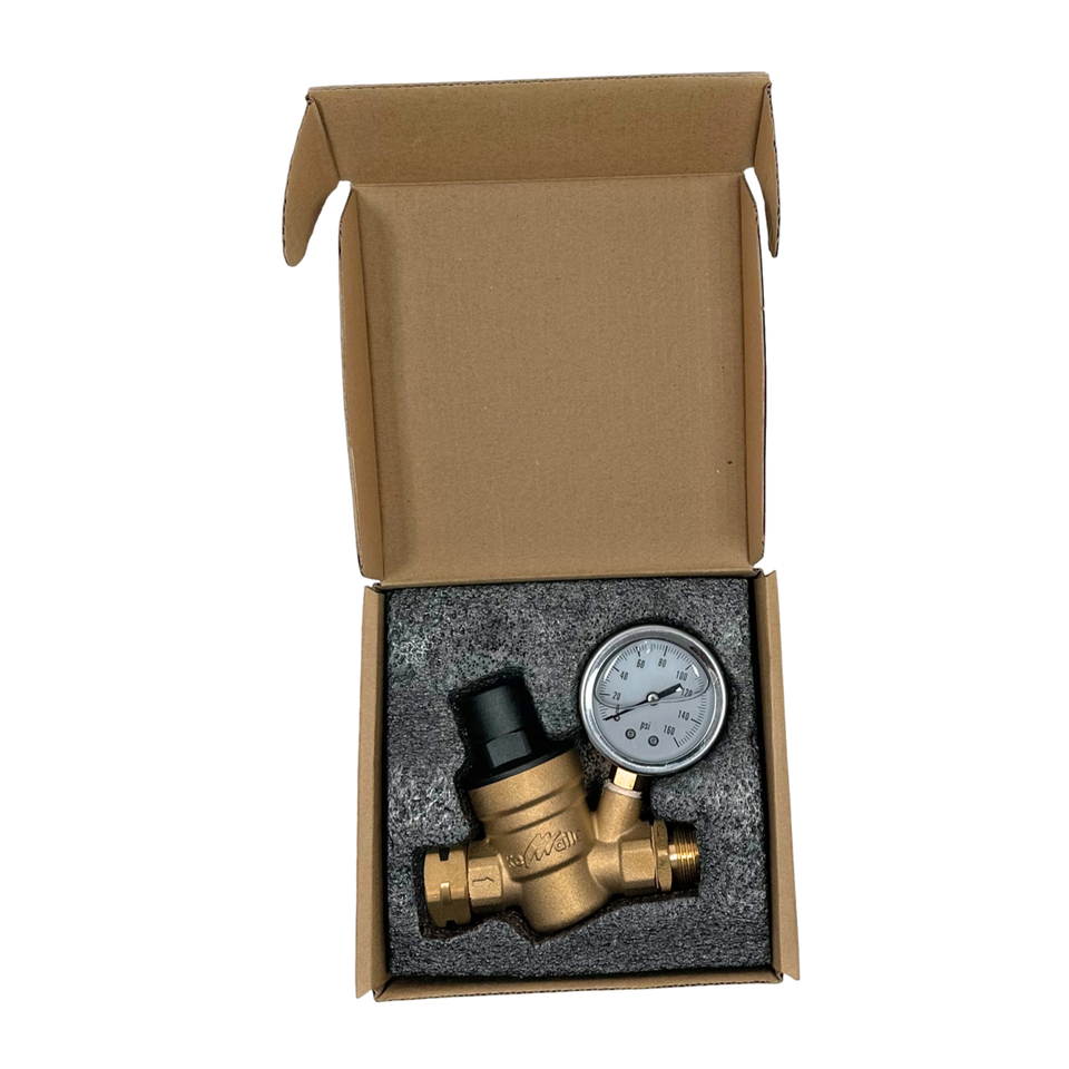 1 Pack XFITTING 3/4" Water Pressure Regulator with Gauge | eBay