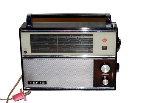 Vintage Portable Radio Receiver VEF 12 LW, MW, SW Soviet USSR Working ...