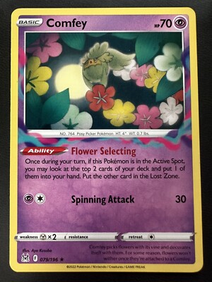 Comfey 079/196 Non Holo Rare Pokemon Lost Origin NM | eBay