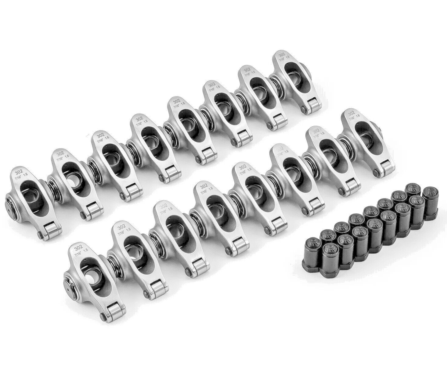 Small Block Ford SBF 289 302 351 Windsor 1.6 7/16" Stainless Roller ...