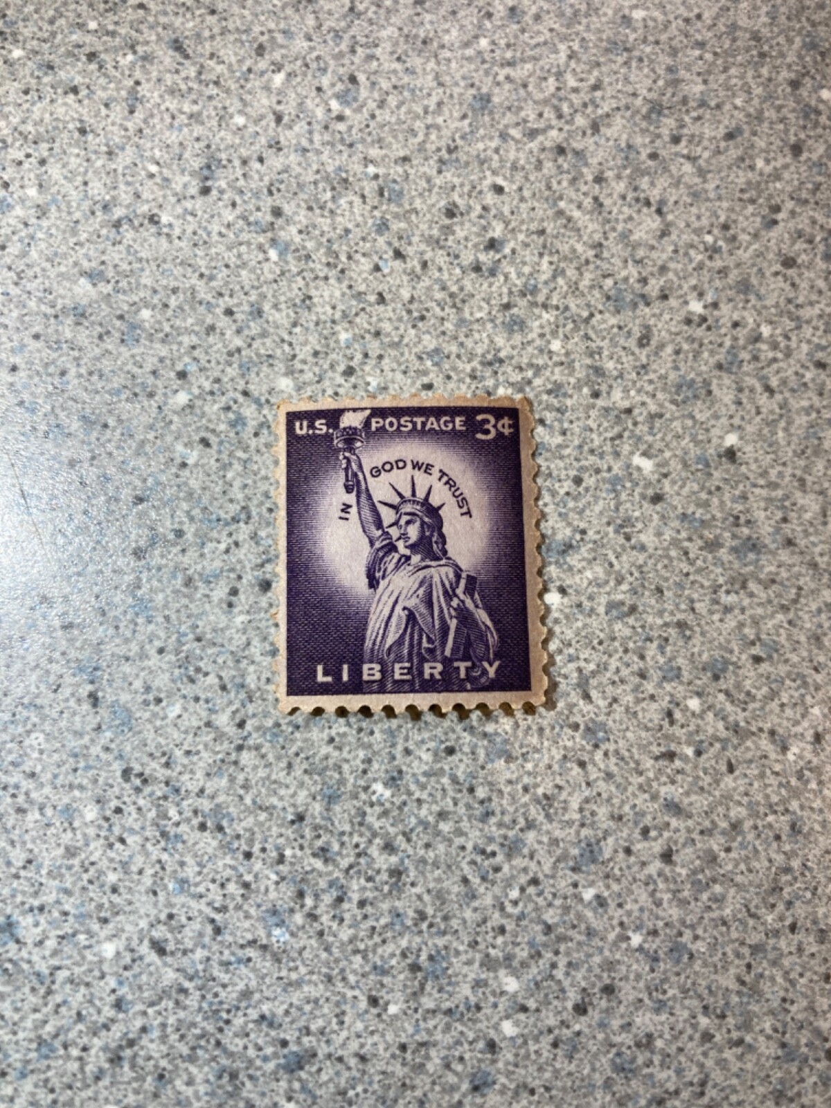 RARE 3 CENT LIBERTY US POSTAGE STAMP PURPLE LADY STATUE OF LIBERTY | eBay