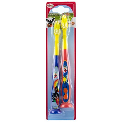 Bing Bunny Twin Pack Kids Toothbrush Set - Childrens Cbeebies BBC | eBay UK
