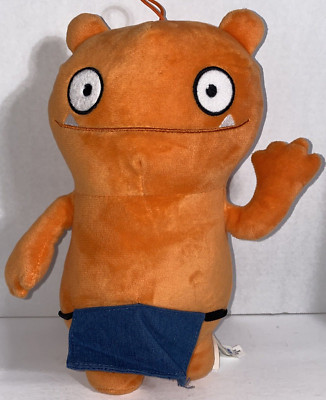 Ugly Doll Minimum Wage Orange Plush 12" Stuffed Monster Denim Apron Toy ...