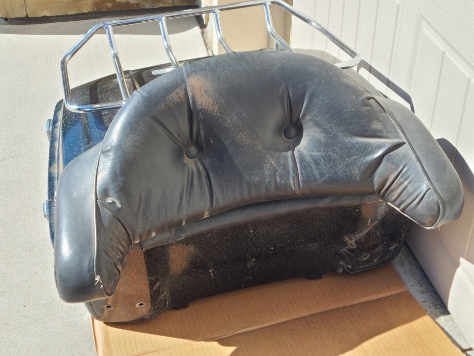 Genuine 95-23 Harley King Ultra Touring Black Tour Pack Backrest OEM | eBay