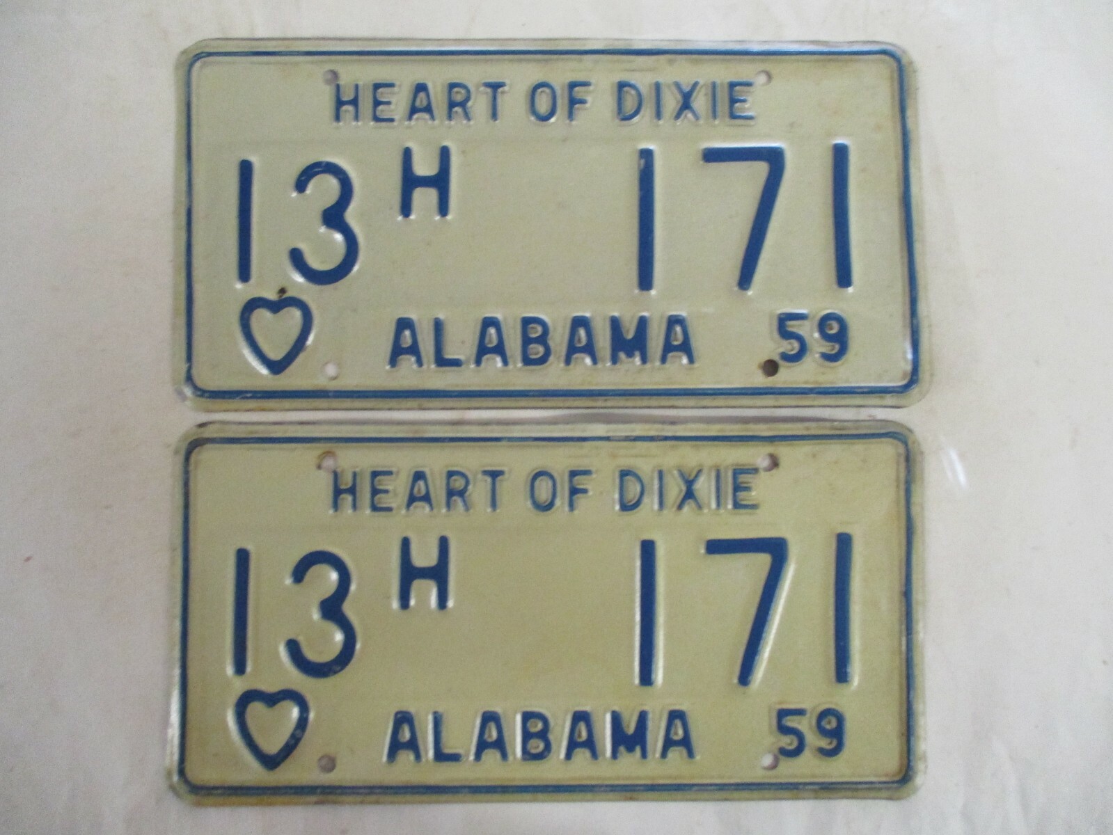 PAIR NICE 1959 Alabama TRUCK License Plate Tag | eBay