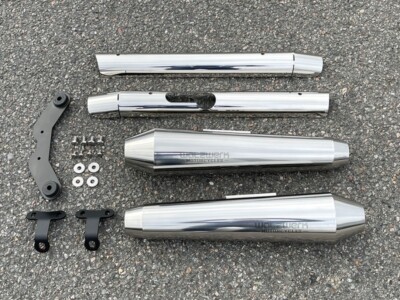 Walz Werk R18 Exhaust kit Polished Slip On w/ Heat Shields | eBay