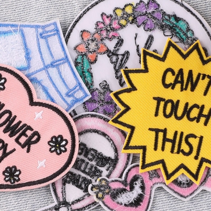 6 Pcs Applique Patches Embroidery Patches Shorts Iron On Patches Sewing ...