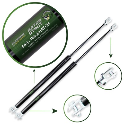 Added Pressure-Two Rear Hatch Lift Supports FAS-184-2 For 96-02 Toyota ...