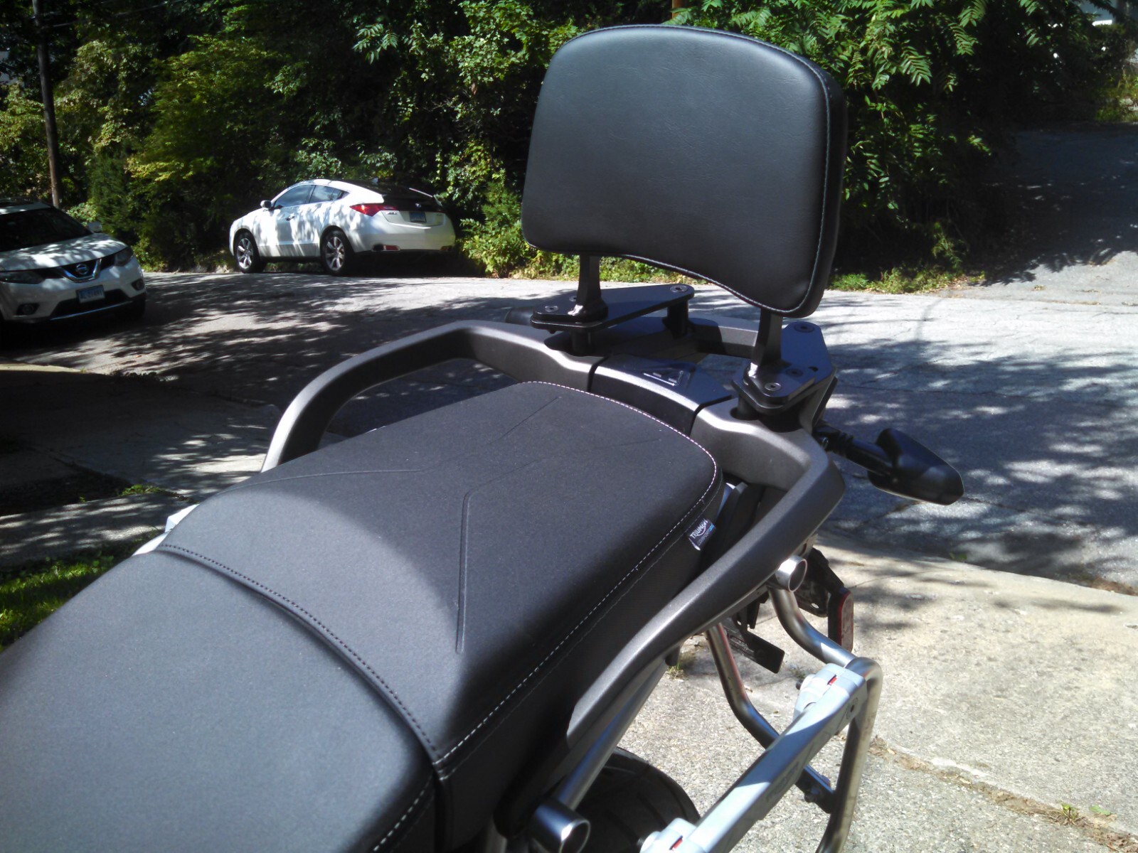 Backrest & Mounting Plates for Triumph Tiger 1200 900 850 GT Rally Pro ...