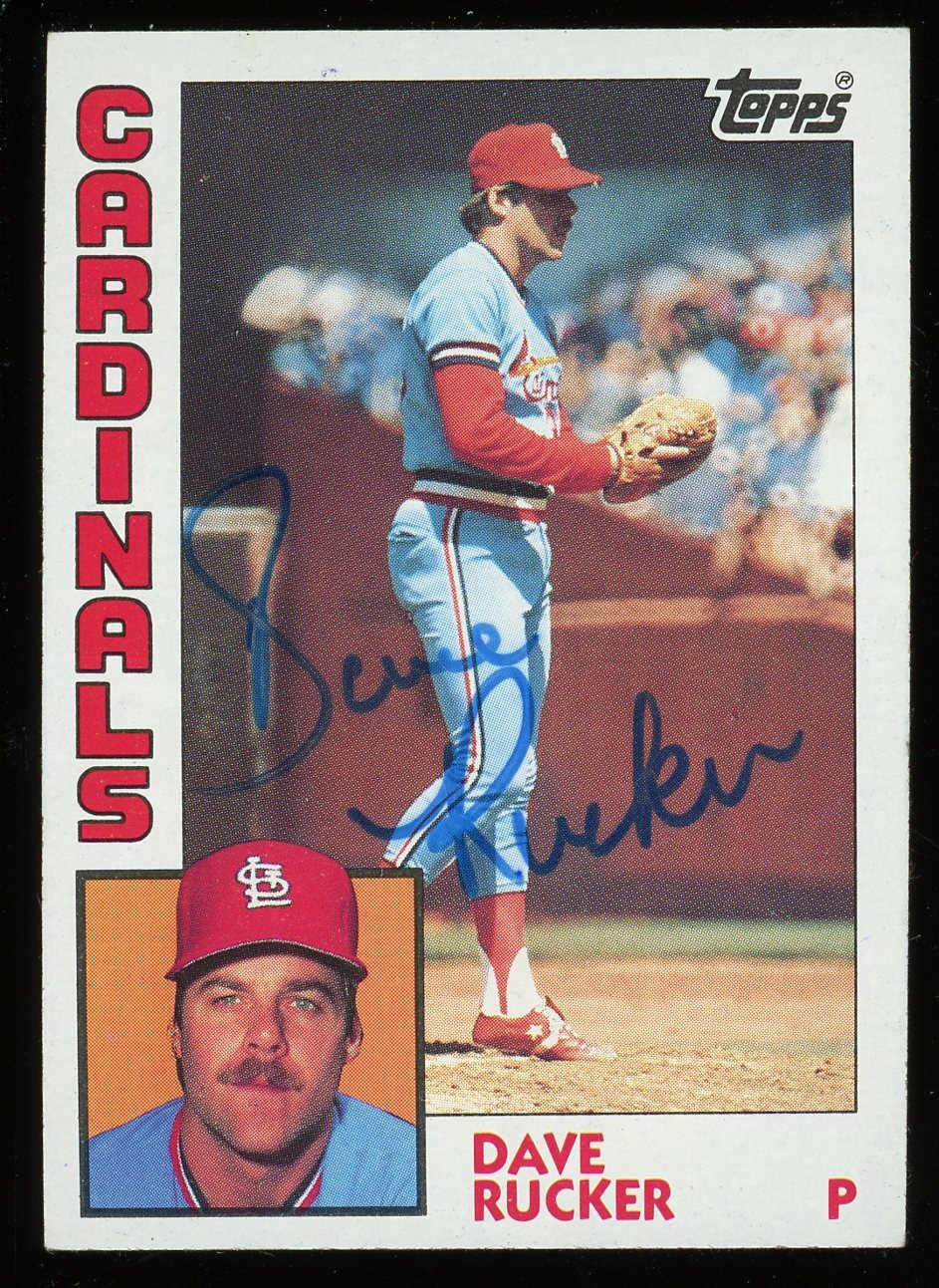 1984 Topps DAVE RUCKER Signed Card autograph AUTO TIGERS CARDINALS | eBay