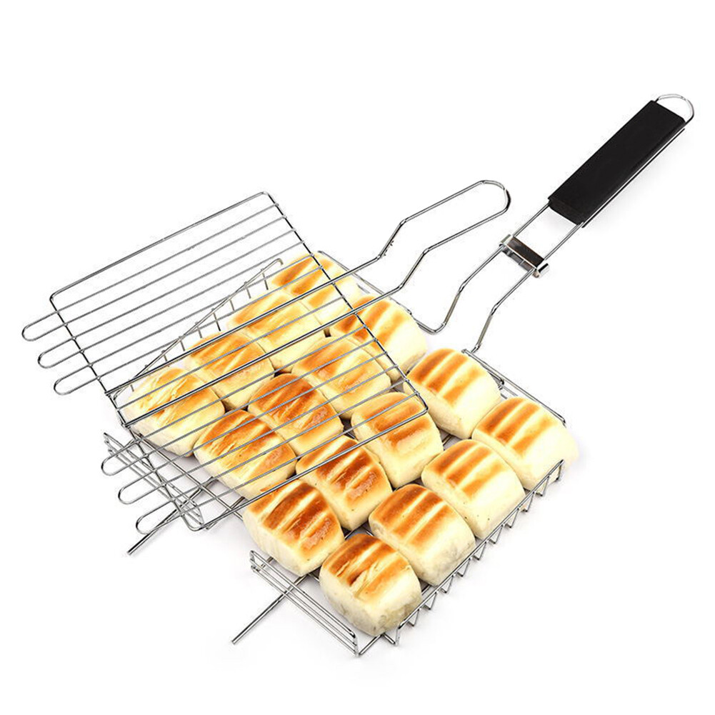 Anti Scald Three Layers Outdoor Portable Barbecue Grill Basket Heat ...