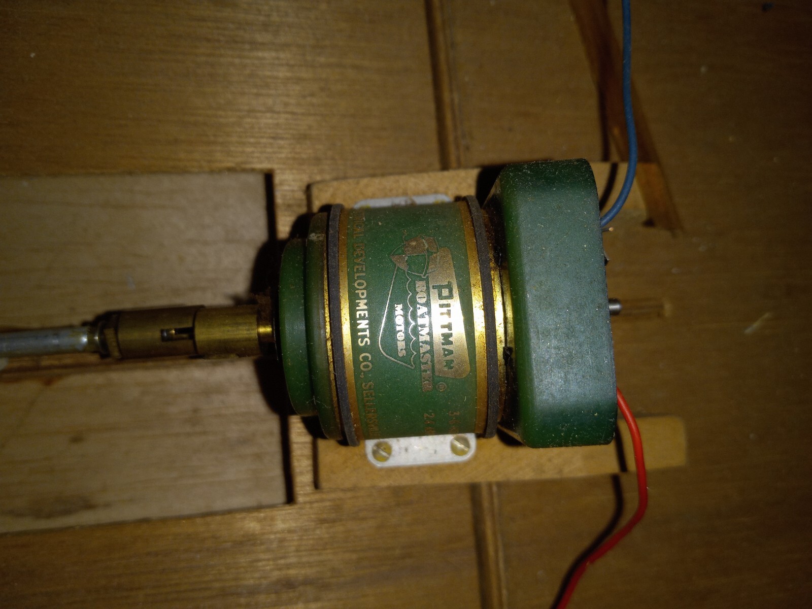 1950 Vintage Wood Boat Motorized Model Boat Huge Almost 3 Foot Big | eBay