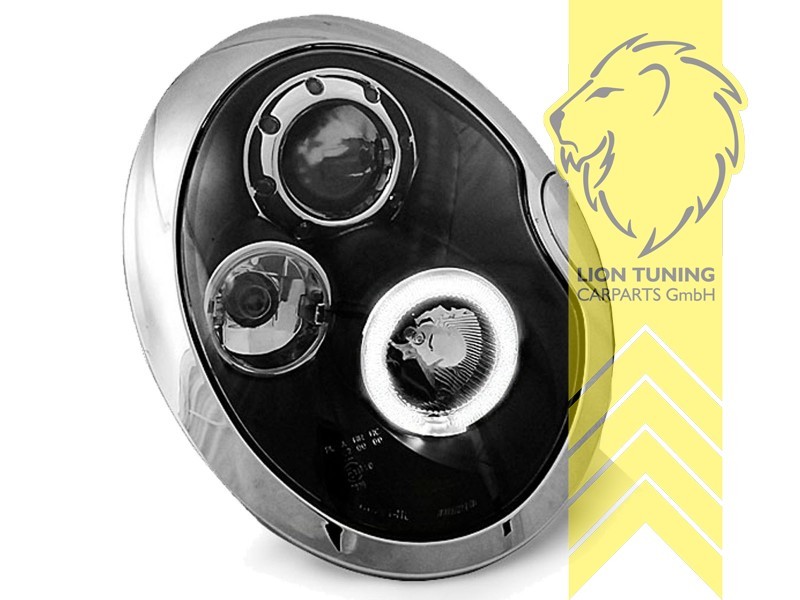 LED Angel Eyes Scheinwerfer für Mini Cooper One R50 R52 R53 schwarz ...
