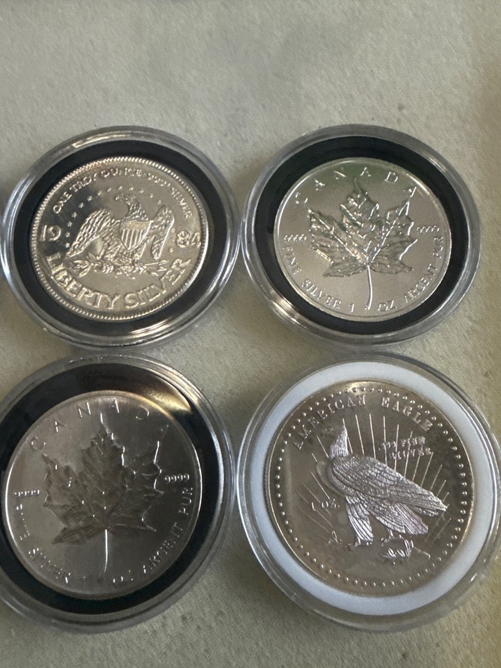 1 oz Silver Round - Lot of 10 Rounds .999 Silver Random Brand | eBay