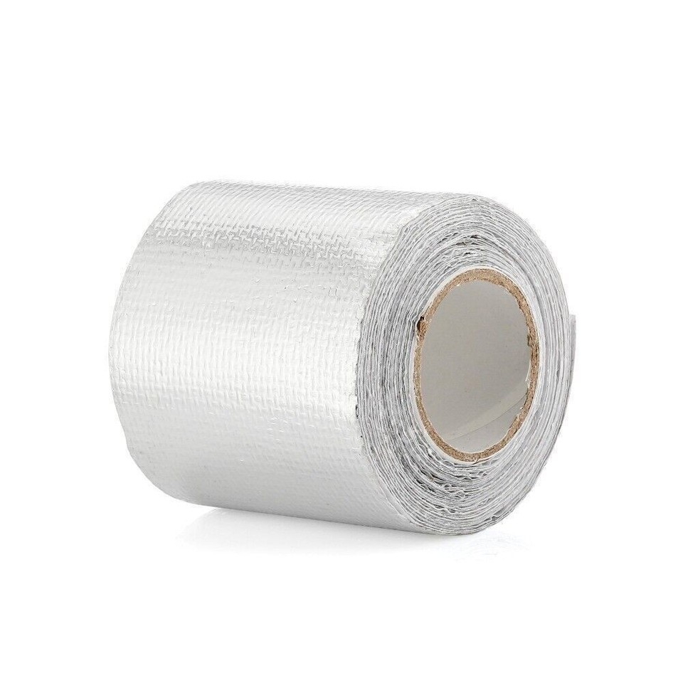2" x 16' Adhesive Exhaust Header Pipe Wrap Heat Shield Tape Exhaust ...
