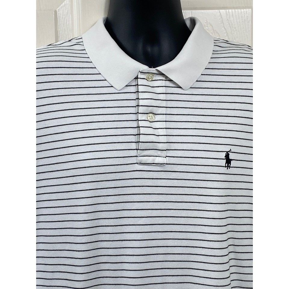 Polo Ralph Lauren Men's Size XXL Striped Polo Shirt Classic Fit Golf ...