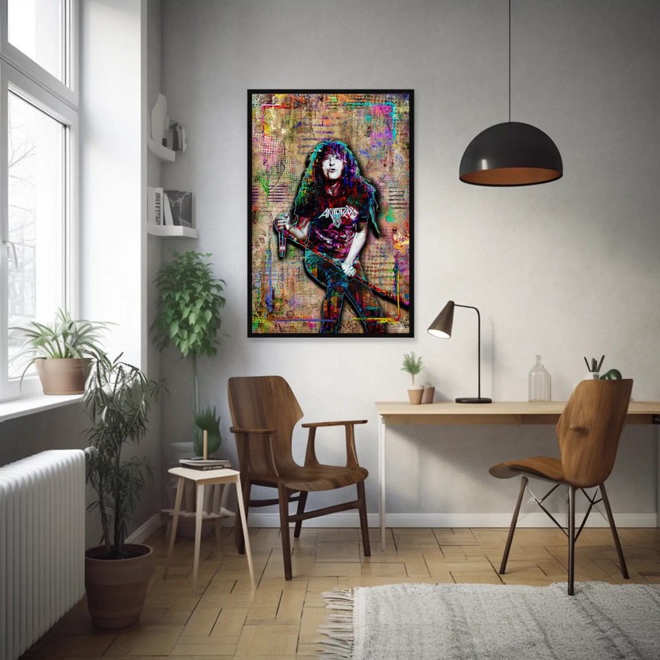 ANTHRAX JOEY BELLADONNA 18x24in Poster, Anthrax Singer Pop Art Free ...