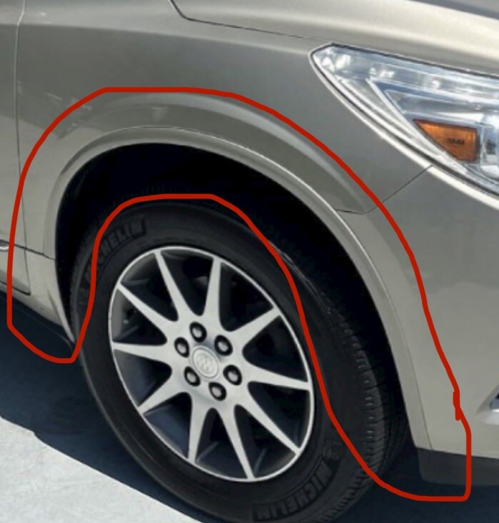 Brand New Genuine OEM RIGHT Side Fender Flare Molding - 2013-2017 Buick ...