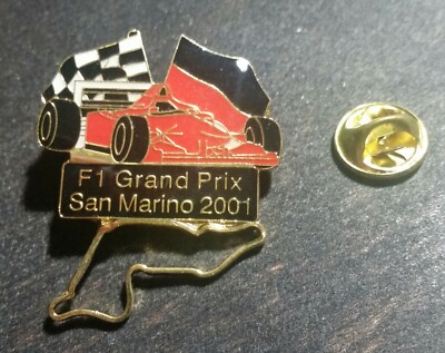 Formula 1 Pin F1 Grand Prix 2001 San Marino with Track - Dimensions ...