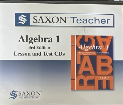 Saxon Teacher Math Algebra 1 - Lesson & Test CD 3rd Edition Teacher ...