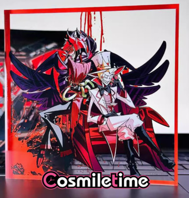Hazbin Hotel Angel Dust Alastor Lucifer Acrylic Decors Figure Stand Toy ...