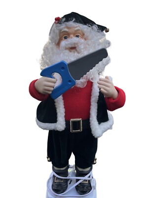 Telco Motion-ette 1995 Animated Christmas Carpenter Elf with Tag & Hand ...