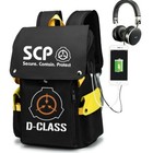 SCP Foundation Backpack Laptop Bags Men Women Travel Bags USB Oxford ...