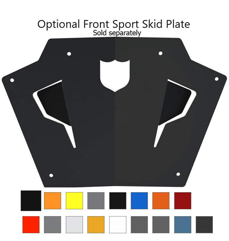 Pro Armor 20-24 Polaris RZR PRO XP XP4 Front Bumper Titanium Metallic ...