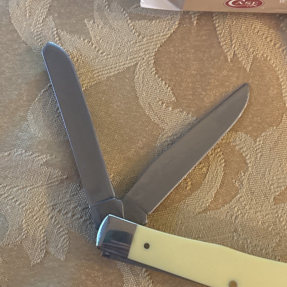 Case XX 3254 CV Trapper Knife Yellow Made In USA | eBay