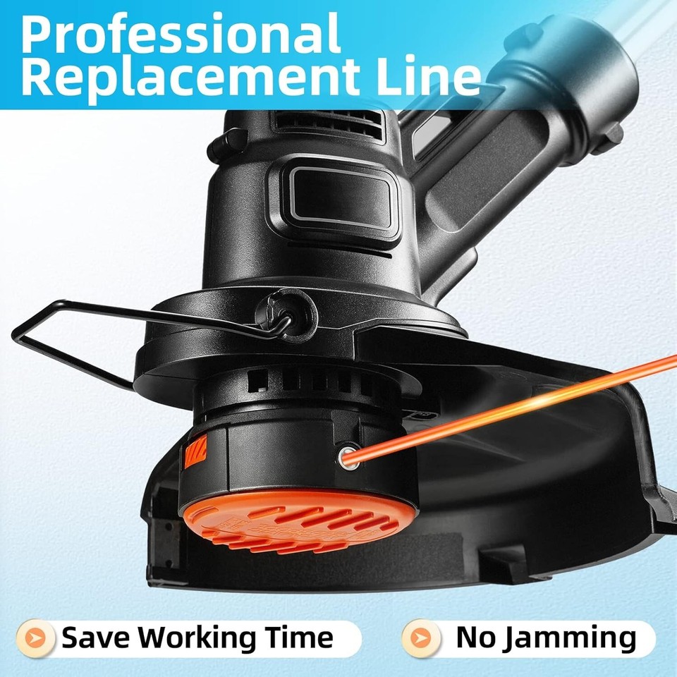 String Trimmer Line, Weed Eater String Orange Premium Nylon, 095 ...