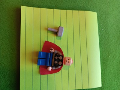 Lego Thor Minifigure - 76018 Hulk Lab Smash. Includes Cape. Missing ...