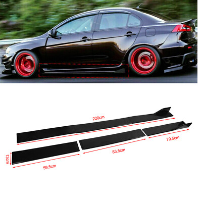 For Ford Taurus SHO Side Skirt Splitter Extension Rocker Panel Glossy ...