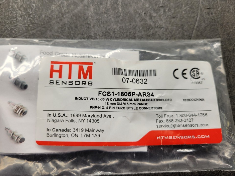 HTM #FCS1-1805P-ARS4 Inductive Sensor. | eBay