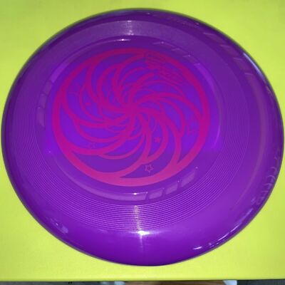 Kids 9" WHAM-O Frisbee Flying Disc Purple with Red Wind Spinner Imprint ...