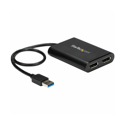 StarTech.com USB 3.0 to Dual DisplayPort Adapter 4K 60Hz, DisplayLink ...