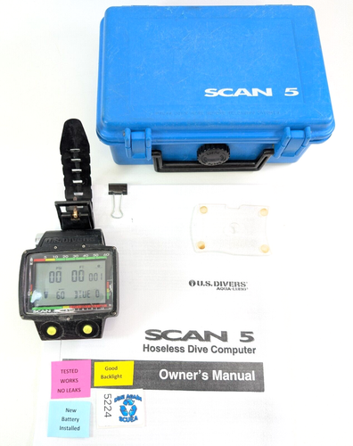 US Divers / Aqualung Scan 5 Wireless Wrist Scuba Dive Diving Computer ...